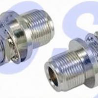 China Brass and Teflon Material N Female to N Female Bulkhead Connector L com AXA NFNFB for RF Connections for sale