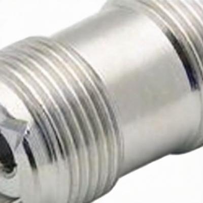 China Signal Transmission UHF Female to Female Connector Adapter L-com BA170 with Nickel Plated Brass Body for sale