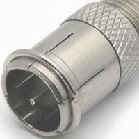 China F Type Push On Coaxial Adapter F Plug to F Jack 75 Ohm Impedance Nickel Plated Brass L com BA124 for sale