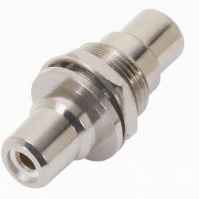China Coaxial RCA Jack Bulkhead Adaptor L-com BA400 Featuring Nickel Plated Brass Body and RoHS Compliance for sale