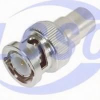 China Durable RCA Jack to BNC Plug Connector L-com BA95 with 50 Ohms Impedance and Nickel Plated Brass Body for sale