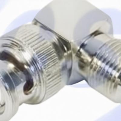 China BNC Male to TNC Female Right Angle Coaxial Adapter L-com BA3002 50 Ohm Voltage Rating 500 Volts Peak for sale
