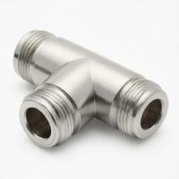 China Type N Jack Tee Coaxial Connector L-com BN133 with Brass Body Gold Plated Contact and PTFE Insulator for sale