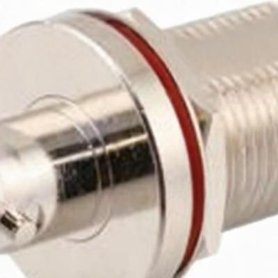 China RF coaxial adapter L-com LCAD30032 with N female to BNC female connectors straight bulkhead design for sale