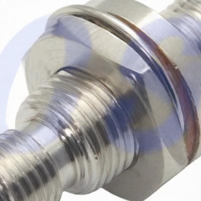 China Signal SMA Jack Bulkhead Adaptor L-com BA21 Featuring Nickel Plated Brass and Gold Plated Center Contacts for sale