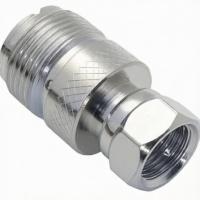 China Durable UHF Jack F Plug with 5 8-24 UNEF Thread L-com BA130 Brass Body Nickel Coaxial Connector for sale