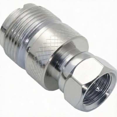 China Durable UHF Jack F Plug with 5 8-24 UNEF Thread L-com BA130 Brass Body Nickel Coaxial Connector for sale