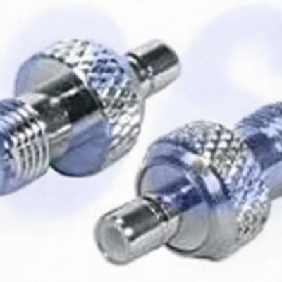 China SMA Female to SMB Female Adapter L-com AXA-SMBJSF with Gold Plated Contact Pin and Brass Body Finish for sale