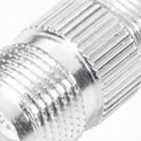 China Coaxial Connector Type F Female to TNC Female Brass Nickel Plated Body L-com BA127 with White Delrin for sale