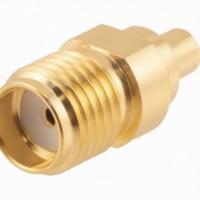 China L com LCAD30003 Straight Body Coaxial Adapter SMA Female to UMCX Plug Connector with Maximum VSWR 1.3 1 for sale
