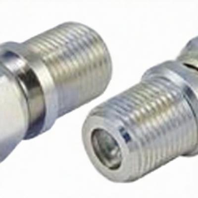 China Straight adapter connector MALE TO F FEMALE 75 OHM impedance L-com AXA-FMFF RoHS compliant component for sale