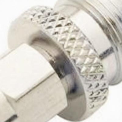 China SMA Plug to TNC Jack Coaxial Adapter L-com BA580 with Gold Plated Center Pin and Durable Brass Shell for sale