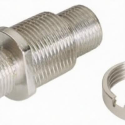 China F Type Auto Terminating Coaxial Adapter L-com ATERM-FF with Built in 75 ohm 1 quarter Watt Resistor for sale