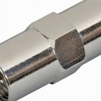 China FME plug coaxial adapter L-com AXA-FMEPFMEP with brass body Teflon dielectric and gold pin plating for sale