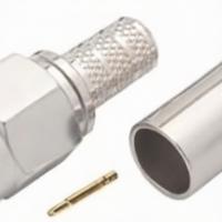 China RG174 Cable Compatible Coaxial Connector L-com BAC03A with Nickel Plated Brass Body and Gold Plated Pin for sale