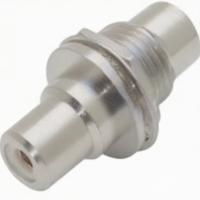 China Nickel Plated Brass RCA Bulkhead Feed Thru Connector L-com BA400A Uninsulated Panel Mount for sale