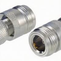 China RF brass N female to RP TNC plug adapter L com AXA NFRTP with gold center pin and nickel body plating for sale