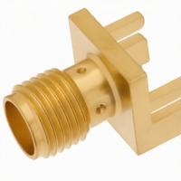 China High frequency SMA female connector L-com LCCN3159 with 50 ohms impedance and end launch PCB interface type for sale