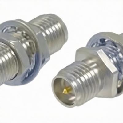 China Durable brass nickel plated coaxial connector featuring L-com AXA-RSJRSJB with gold plated center pin and Teflon dielectric for sale