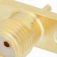 China SMA female connector L-com LCCN3117 with 18 GHz frequency range gold plated stainless steel body and solder cup interface for sale