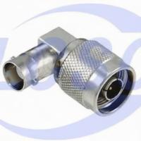 China Durable Coaxial Connector L-com AXA-BFNM90 with Nickel Plated Brass Body and Gold Center Pin 50 Ohm for sale