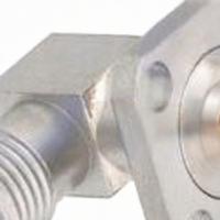 China SMA female right angle connector L-com LCCN3132 designed for rack panel mount and industrial test environments for sale