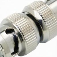 China Coaxial BNC Adapter Featuring L-com BA100 Model with 2X BNC Male Connectors and 50 Ohm Impedance Rating for sale