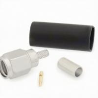 China SMA Male Connector L-com TC-100-SM-LC Crimp Solder Attachment for LMR 100A PVC RG174 RG188 RG316 Cables for sale