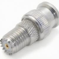 China RoHS Compliant Mini UHF Jack Adapter with Brass Shell and Gold Plated Center Pin L-com BA882 Coaxial for sale