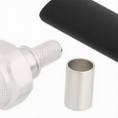 China TNC Male Connector L-com EZ-240-TM-X-LC for LMR-240 Series Coaxial Cable Crimp Non Solder Attachment for sale