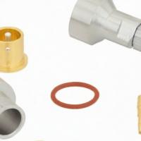 China SMA Male Right Angle Connector L-com LCCN3188 18 GHz with Passivated Stainless Steel and Gold Plating for sale