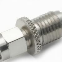 China Mini UHF Jack to SMA Plug Coaxial Connector L-com BA582 Featuring Gold Plated Contacts and Nickel Plated Steel Body for sale