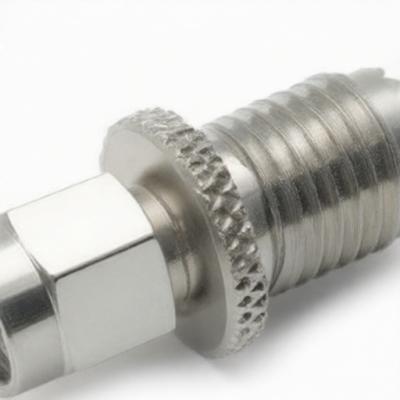 China Mini UHF Jack to SMA Plug Coaxial Connector L-com BA582 Featuring Gold Plated Contacts and Nickel Plated Steel Body for sale