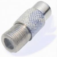 China Coaxial Adapter RCA Jack to F Jack with Nickel Plated Brass Body and Delrin Dielectric L-com BA887 for sale