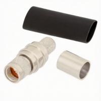 China Crimp Non Solder Contact 75 Ohm F Male Connector L com EZ 400 FM 75 LC for RF Boxes and Test Systems for sale