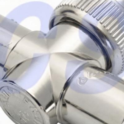 China Zinc Alloy Die Cast BNC 50 Ohm Terminated Tee Adapter with Gold Center Pins L-com BA45 Nickel Finish for sale