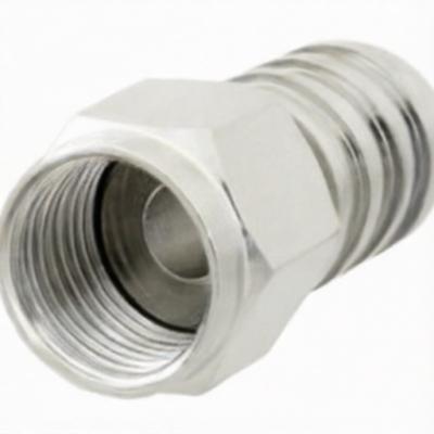 China Screw On Coupling Connector L-com V7C00003 for RG59 Coaxial Cable 75 Ohm Impedance 0 to 1 GHz Frequency for sale