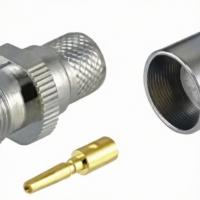 China TNC Female Crimp Connector L-com ATF-1402 with Solder Only Center Pin and 0 to 6 GHz Frequency Range for sale