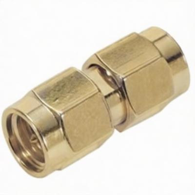China 50 Ohm SMA Male to SMA Male Coaxial Adapter Connector L-com BA22 Designed for Frequency Range 0 to 18 GHz for sale