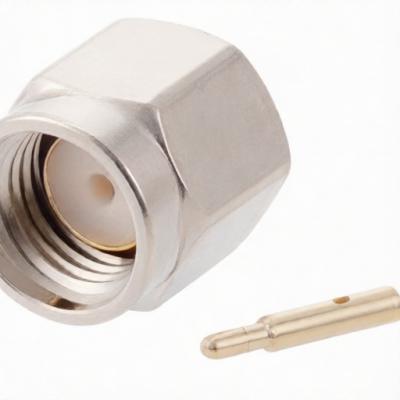 China 18 GHz SMA Male Connector Solder Attachment Compatible with Semi Rigid Cables Featuring L com LCCN3127 for sale