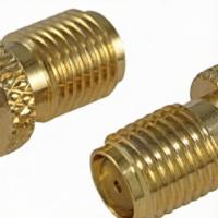 China MMCX Plug SMA Jack Coaxial Connector L-com AXA-MMPSF with Phosphor Bronze Center Pin and Gold Finish for sale