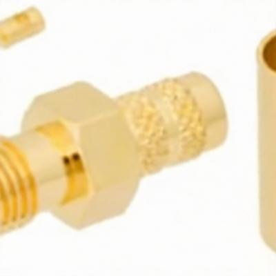 China brass body and gold plated contact connector L-com LCCN3172 SMA female reverse polarity for telecommunications for sale