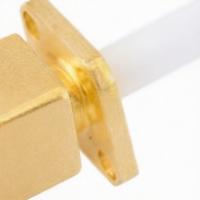 China Rugged brass body SMA female right angle connector L-com LCCN3161 suitable for data communication and test for sale