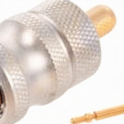 China Gold over Nickel Plated SMA Male QD Connector Compatible with RG58 RG141 RG303 Cables L com LCCN3166 for sale