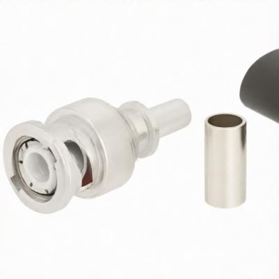 China BNC Male Connector L-com TC-200-BM-X-LC Compatible with LMR-200 LMR-200-DB LMR-200-FR Coaxial Cables for sale