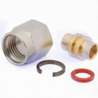 China Gold Plated Stainless Steel SMA Male Connector L-com LCCN3119 Compatible with LC141TB LC141TBJ and RG402 Cables for sale