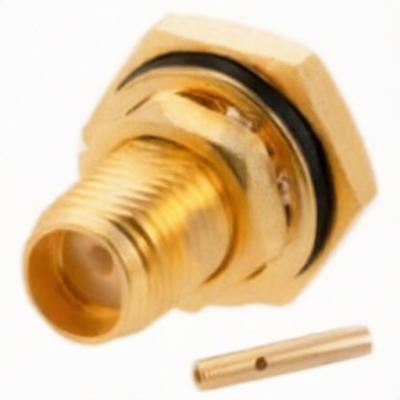 China Connector Compatible with LC085TB LC085TBJ and RG405 Cables L com LCCN3179 SMA Female Bulkhead Mount for sale