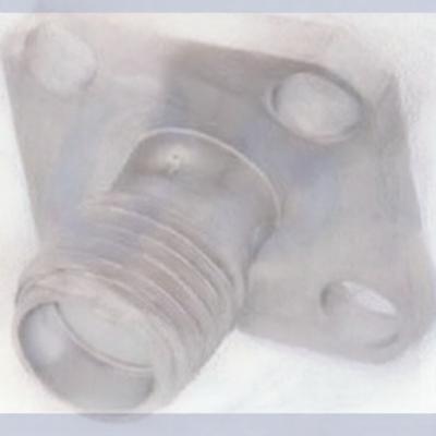 China SMA Female Connector 18 GHz Frequency Range with 4 Hole Flange Mount and Pin Terminal L-com LCCN3140 for sale
