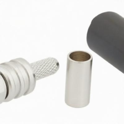 China SMA Male Connector for LMR 195 and 195 Series Cables Crimp Solder Attachment L com TC 195 SM SS X LC for sale