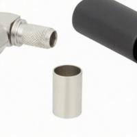 China Crimp Solder SMA Male Right Angle Connector Compatible with LMR 240 Cables L com TC 240 SM RA SS X LC for sale